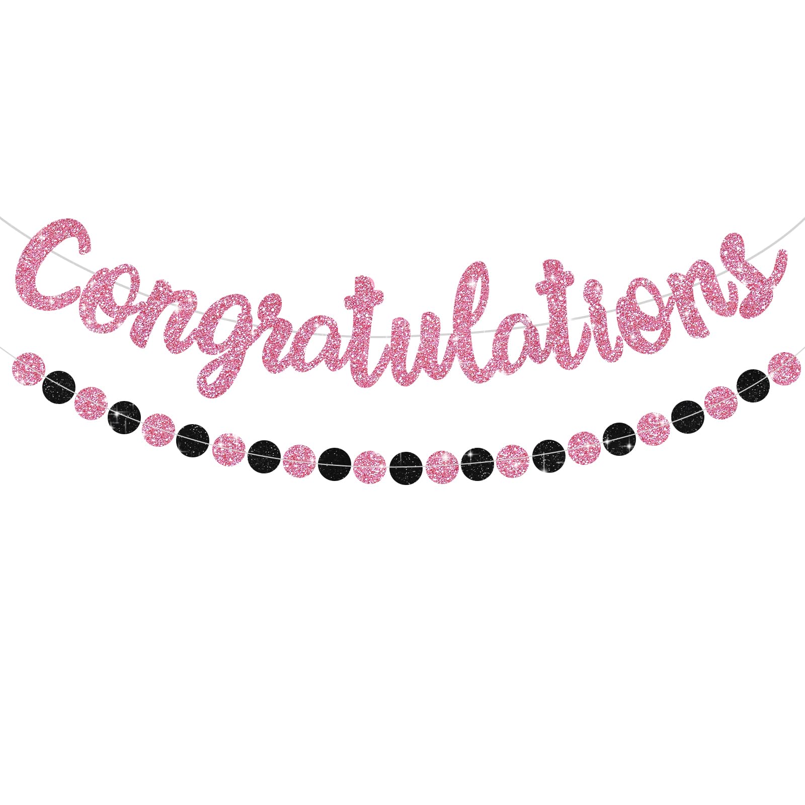 Amazon.com: BEISHIDA Pink Congratulations Banner(NO-DIY),2024 ...