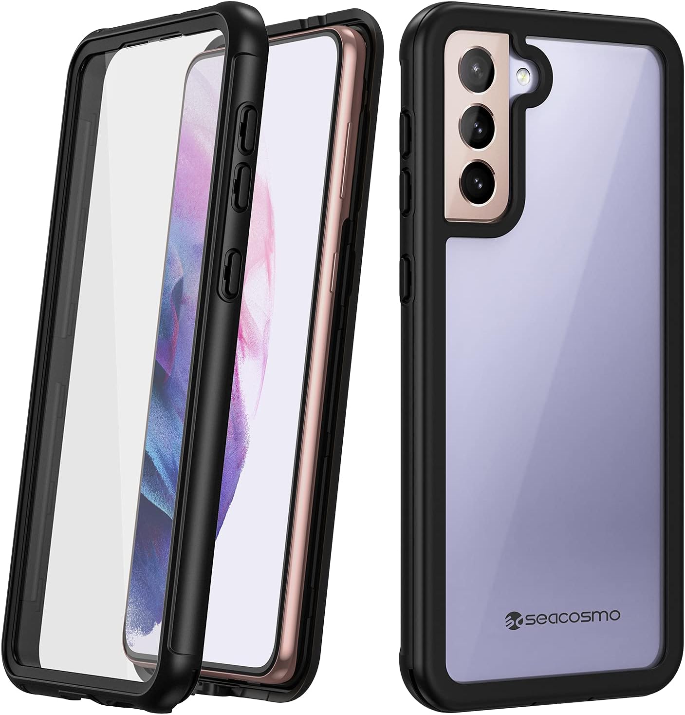 Amazon.com: seacosmo for Samsung A15 5G/4G Case, Full Body Shockproof Cover, with Built-in ...