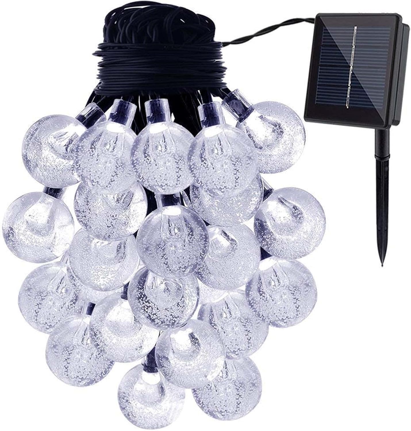 KEEDA Outdoor Solar 30LED Globe Ball String Lights for Garden Patio ...