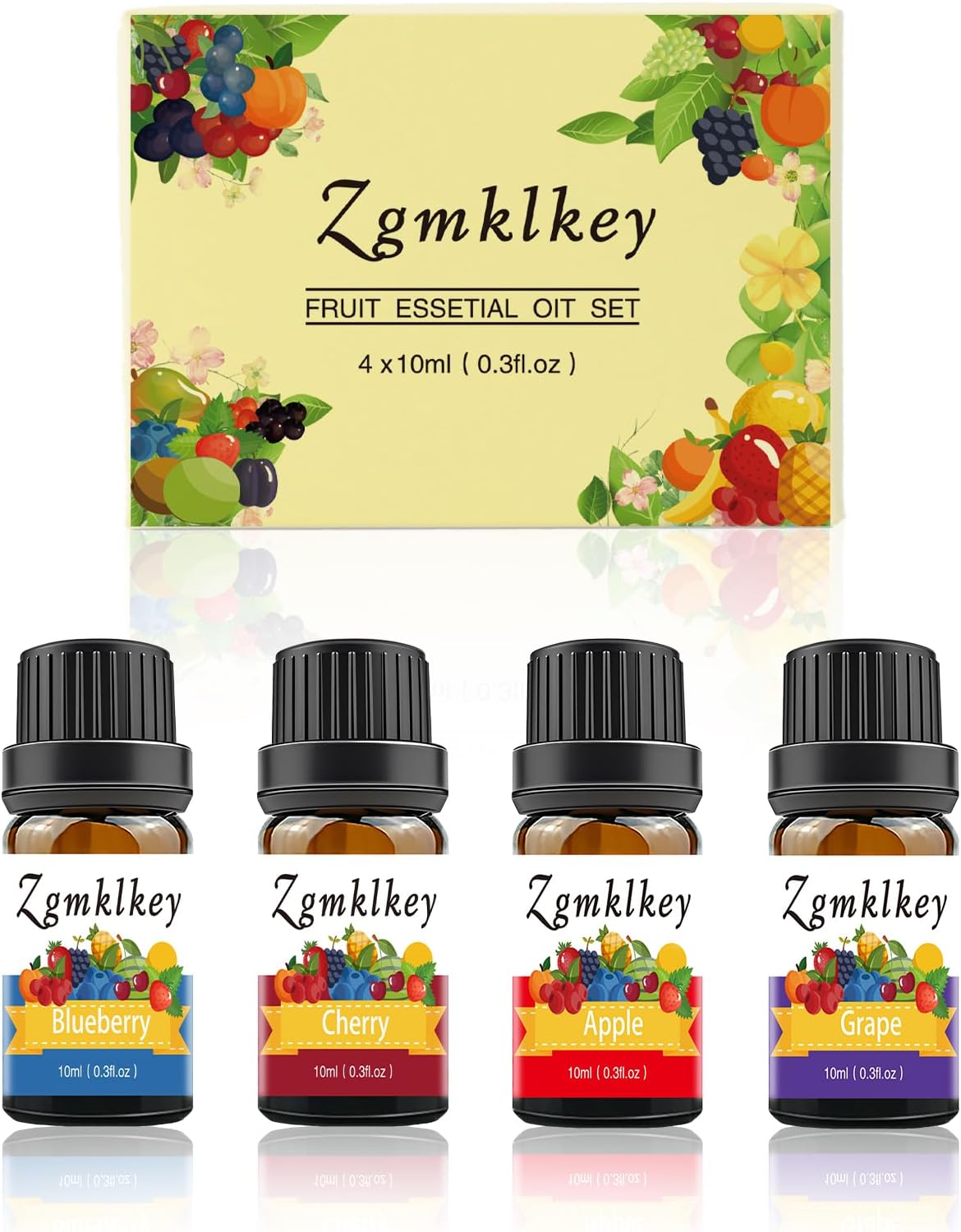 Amazon.com: Fruit Essential Oil Set, 4x10ML Fruit-Scented Aromatherapy ...