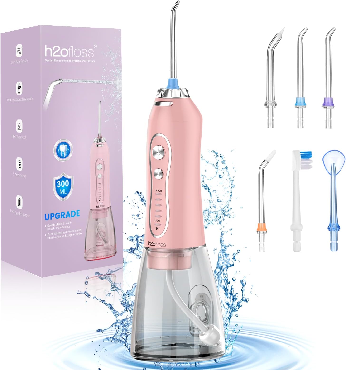 Amazon.com: AquaSonic Icon Water Flosser for Teeth – Cordless ...