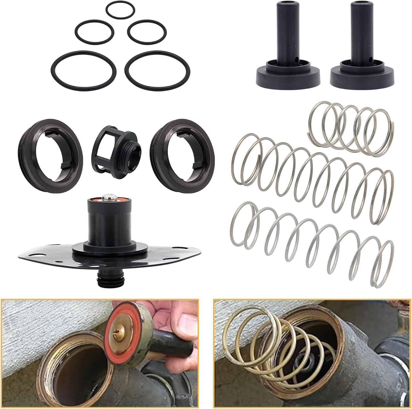 Amazon.com: seork 3/4-1" Backflow Preventer Repair Kit Fits for Wilkins ...