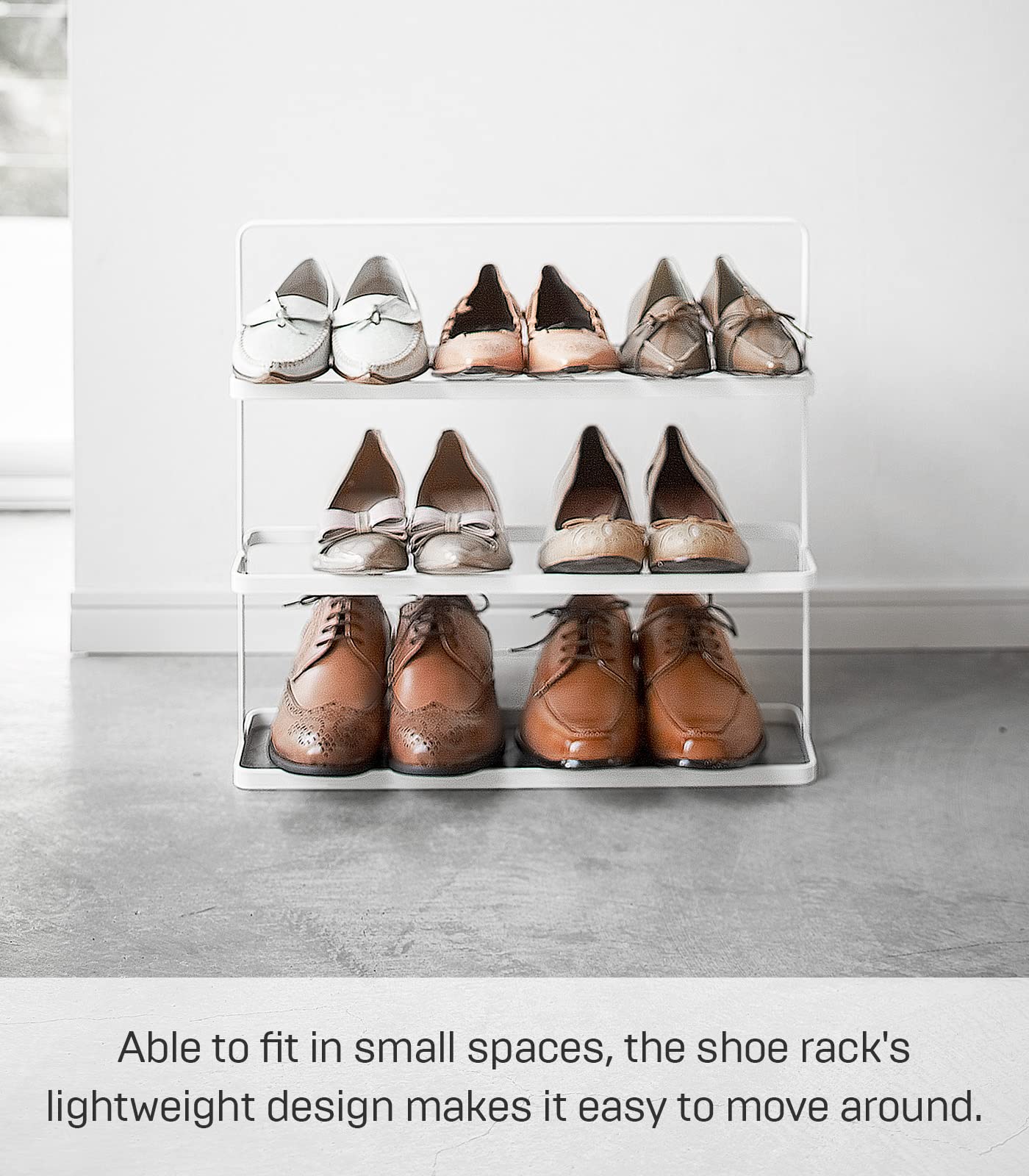 Snapklik.com : YAMAZAKI Home Tower Compact Modern Metal Shoe Rack