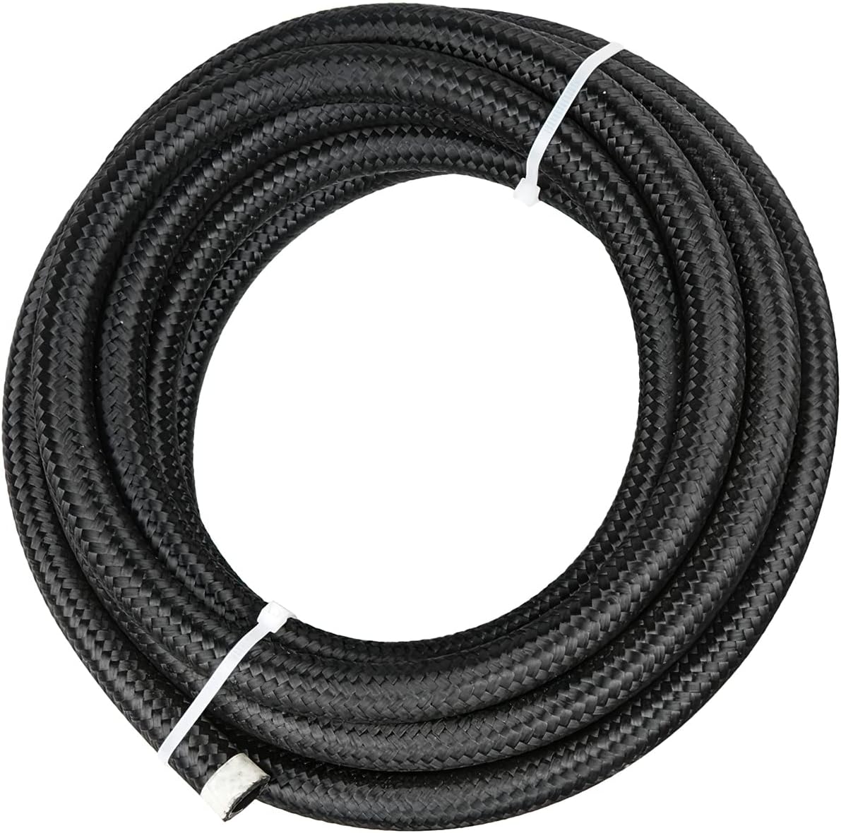 Amazon.com: 20FT 6AN 3/8" Nylon Stainless Steel Braided CPE Oil Gas ...