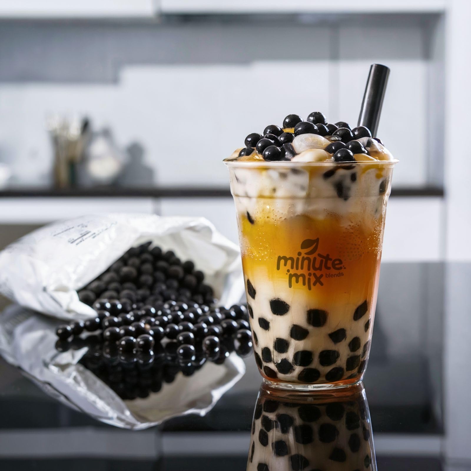 Amazon.com: Minute-Mix Boba Kosher Quick Cook REAL Tapioca (Brown Sugar ...