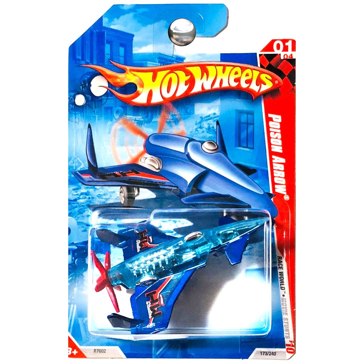 Amazon.com: Hot Wheels 2010 Race World Poison Arrow Airplane Plane Blue ...