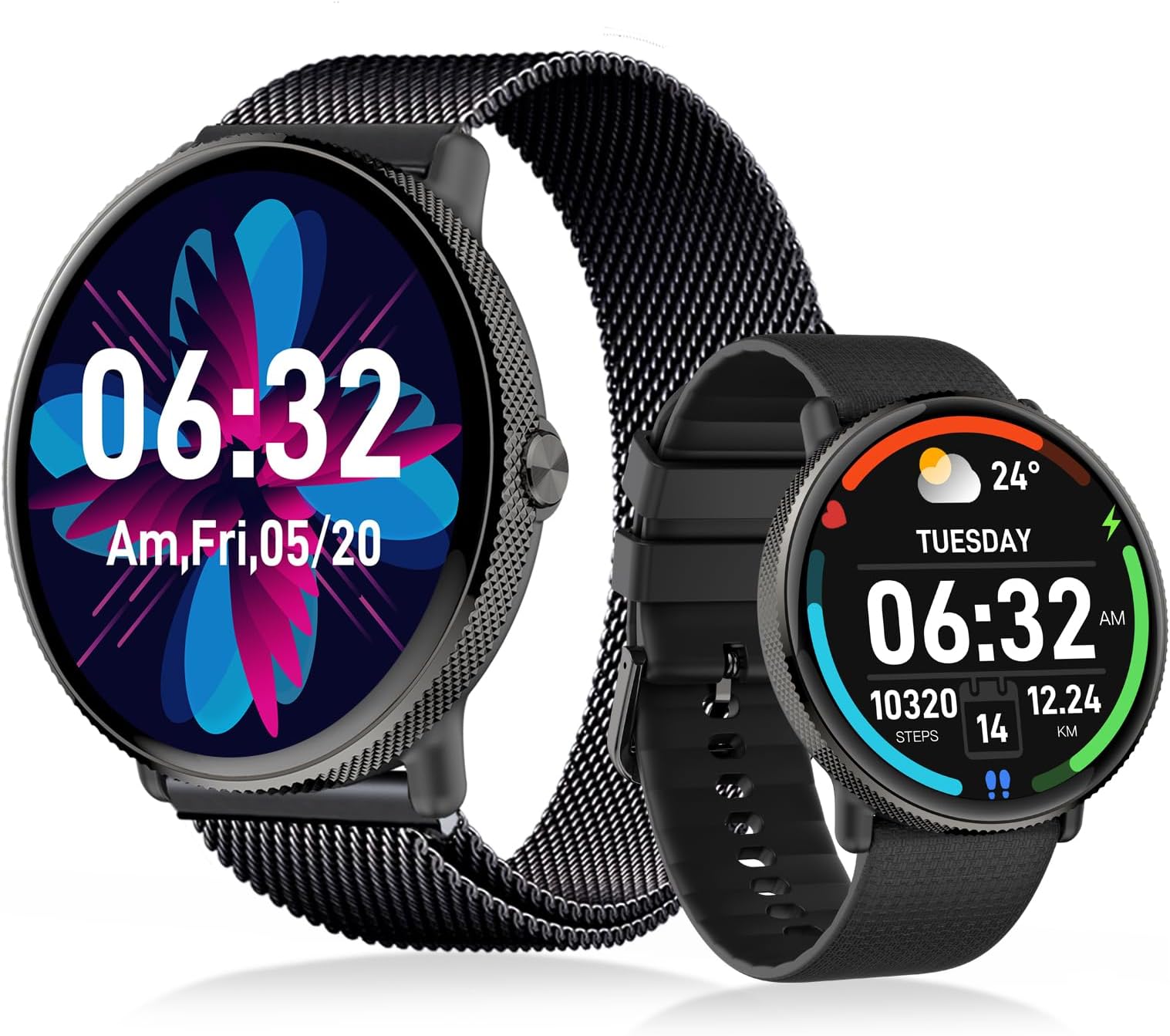 Amazon.com: APOYOU Smart Watch with Earbuds, 1.52" IPS Screen ...