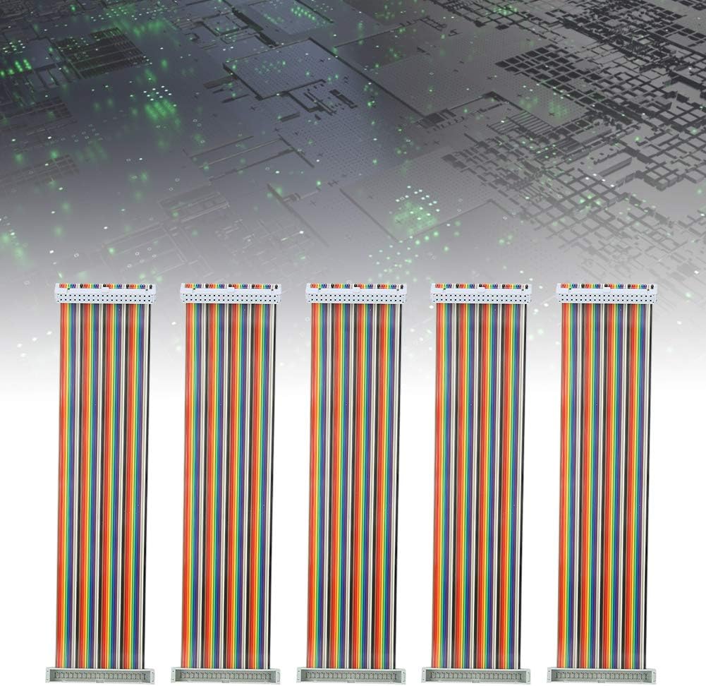 Ribbon Cable for Raspberry Pi, 5 Pcs Rainbow Color GPIO Cable ...