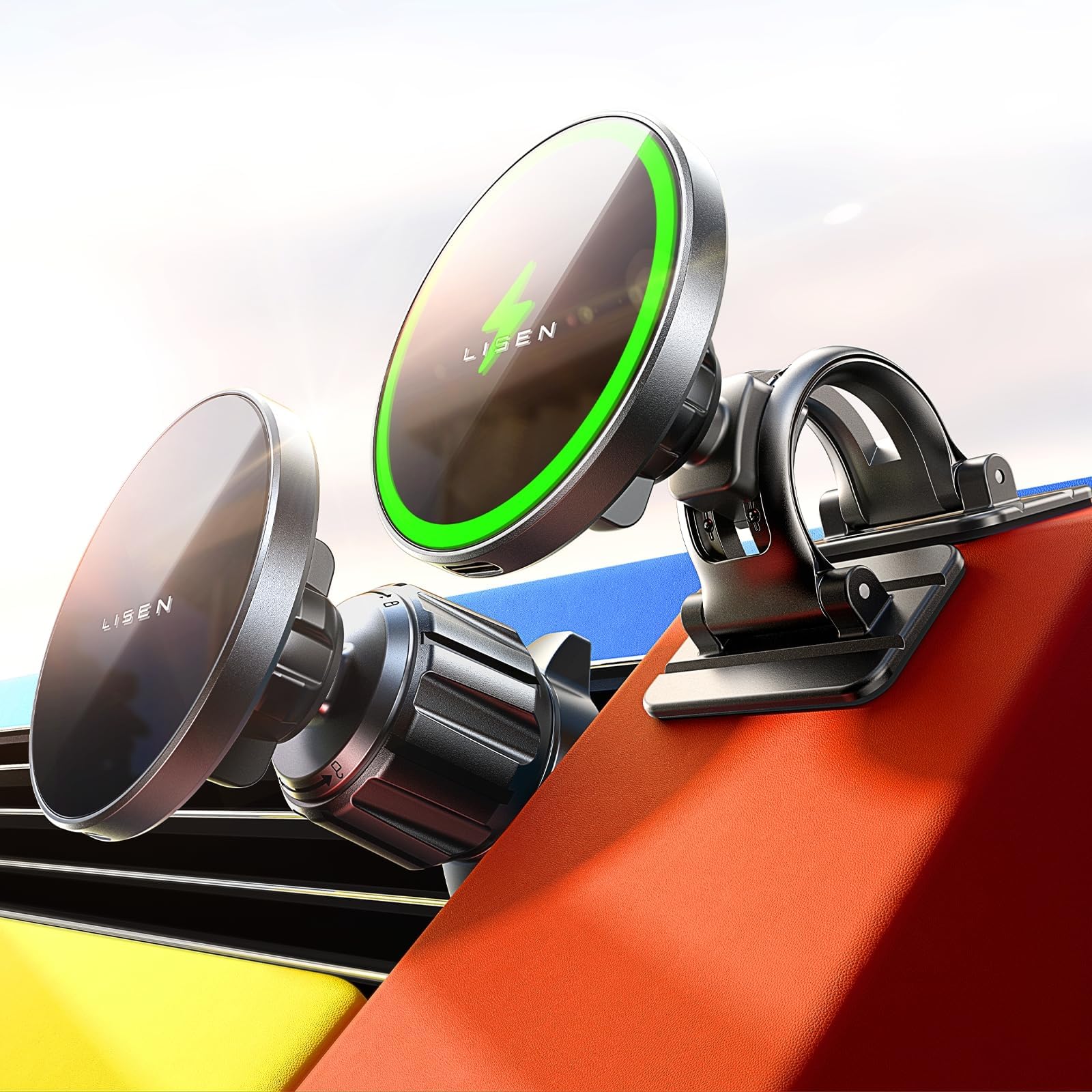 Amazon.com: [Strongest Magnet Power] Magnetic Wireless Car Charger ...