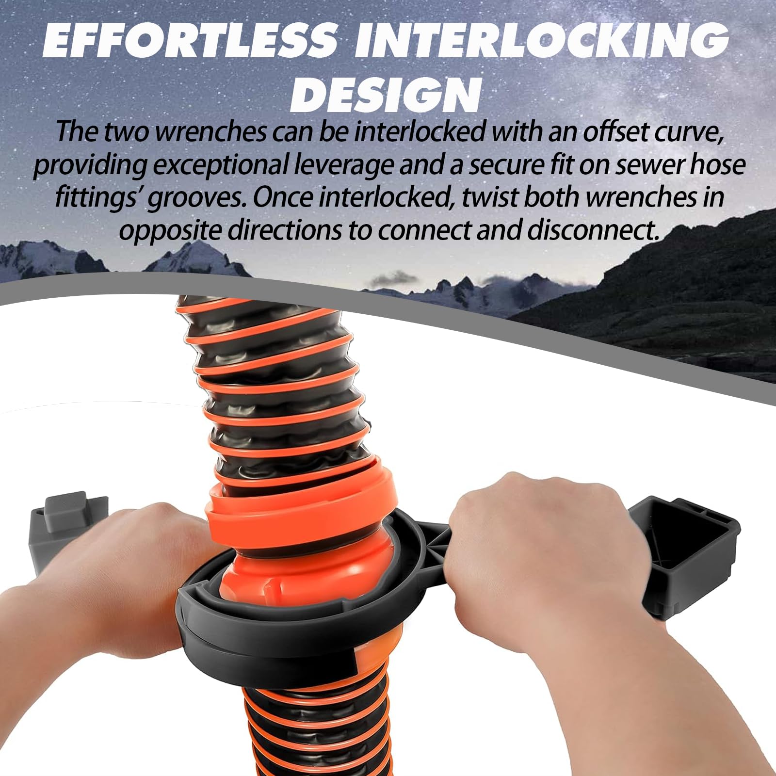 Snapklik.com : TonGass (2 Pack Universal Fit RV Sewer Hose Wrench