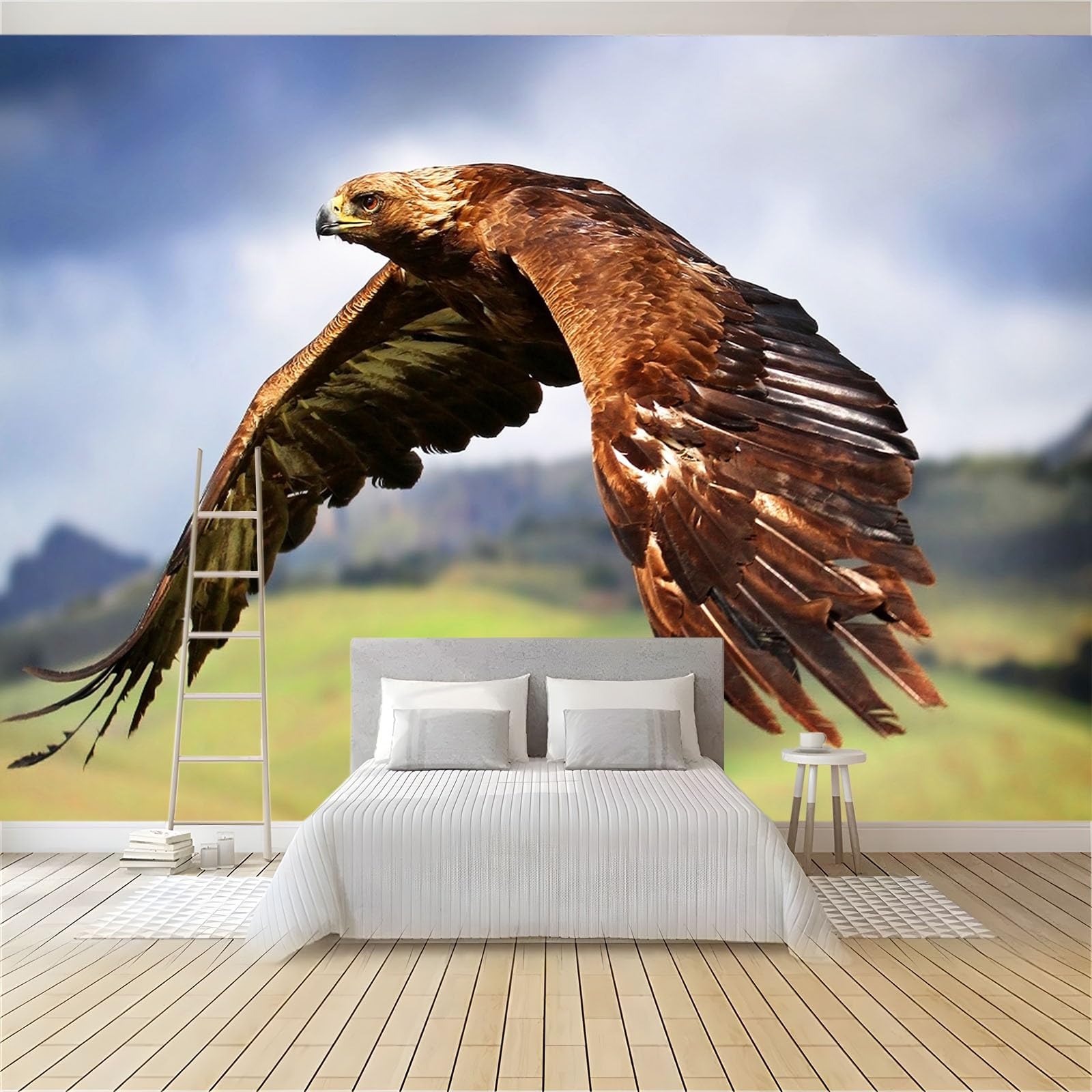 Golden Eagles Flying Wallpaper Golden Eagle Flying HD 8K Wallpaper