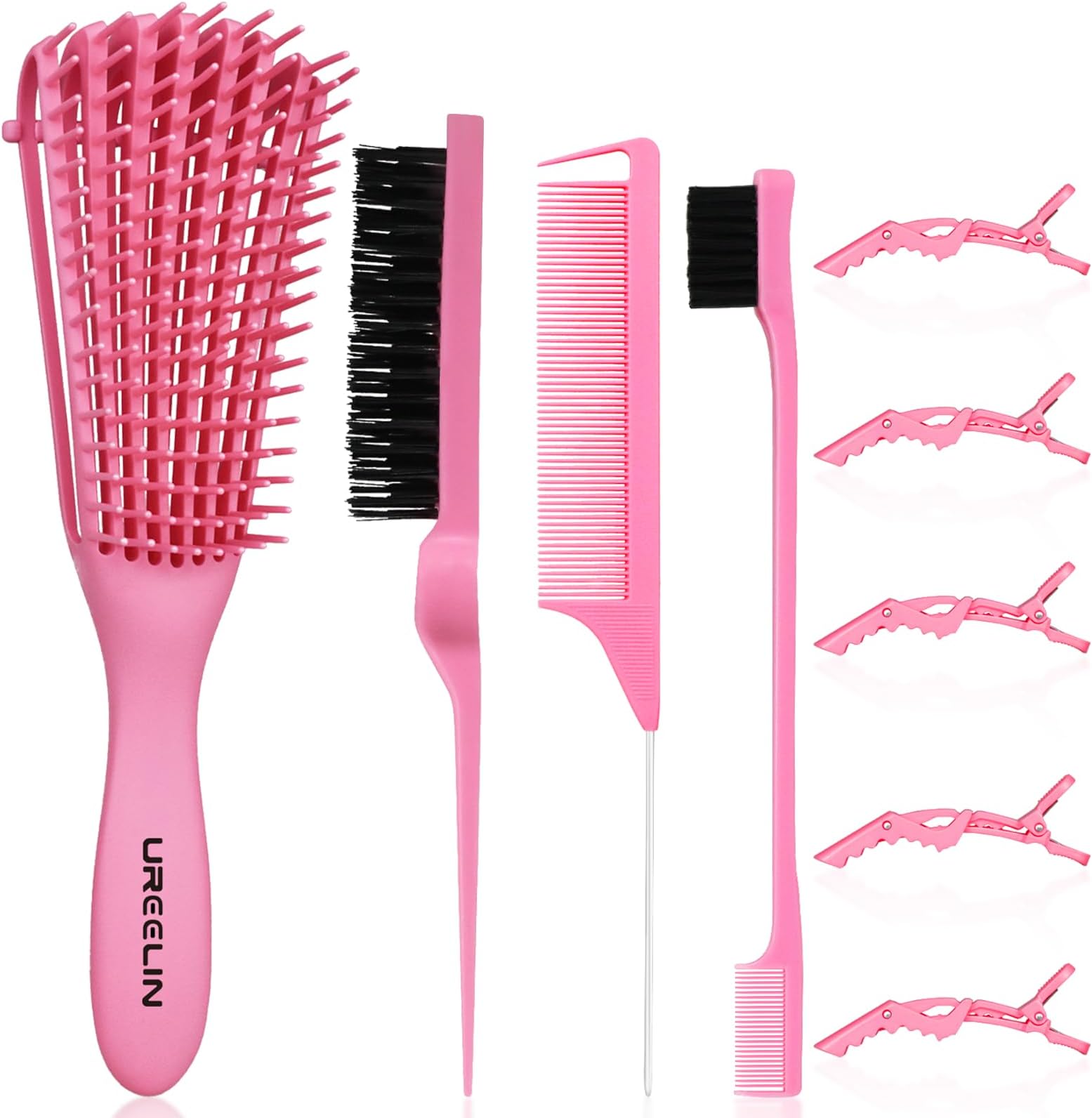 Amazon.com : UREELIN Detangling Brush set,Detangler Hair Brush with ...