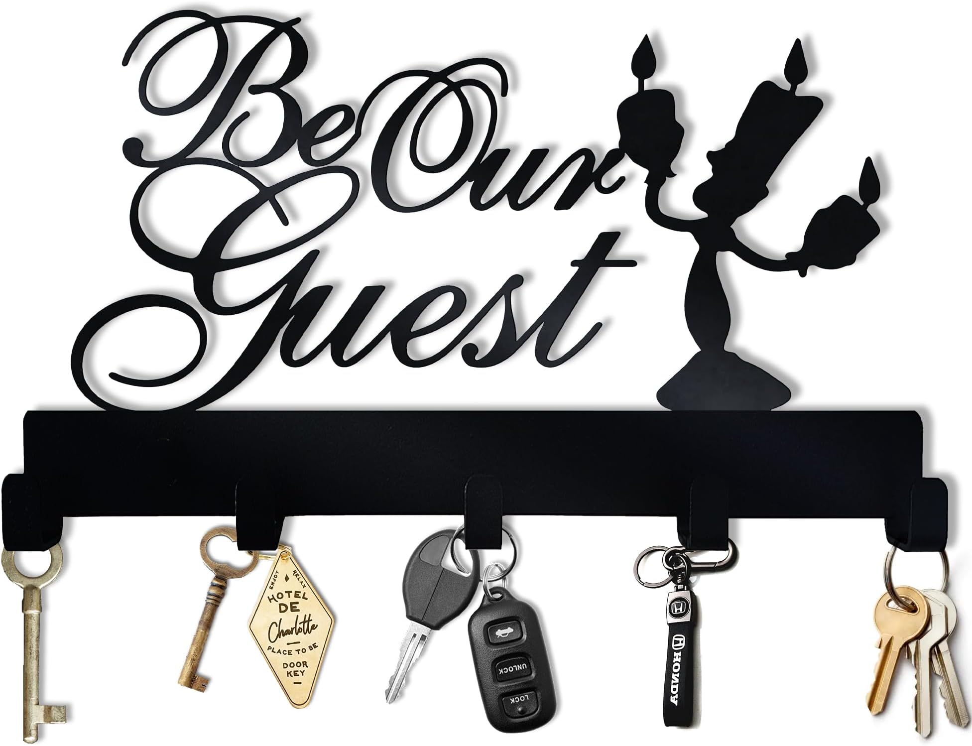 Amazon.com: Pentacle Castle Key Hook Rack - Magical Mickey Key Hanger ...