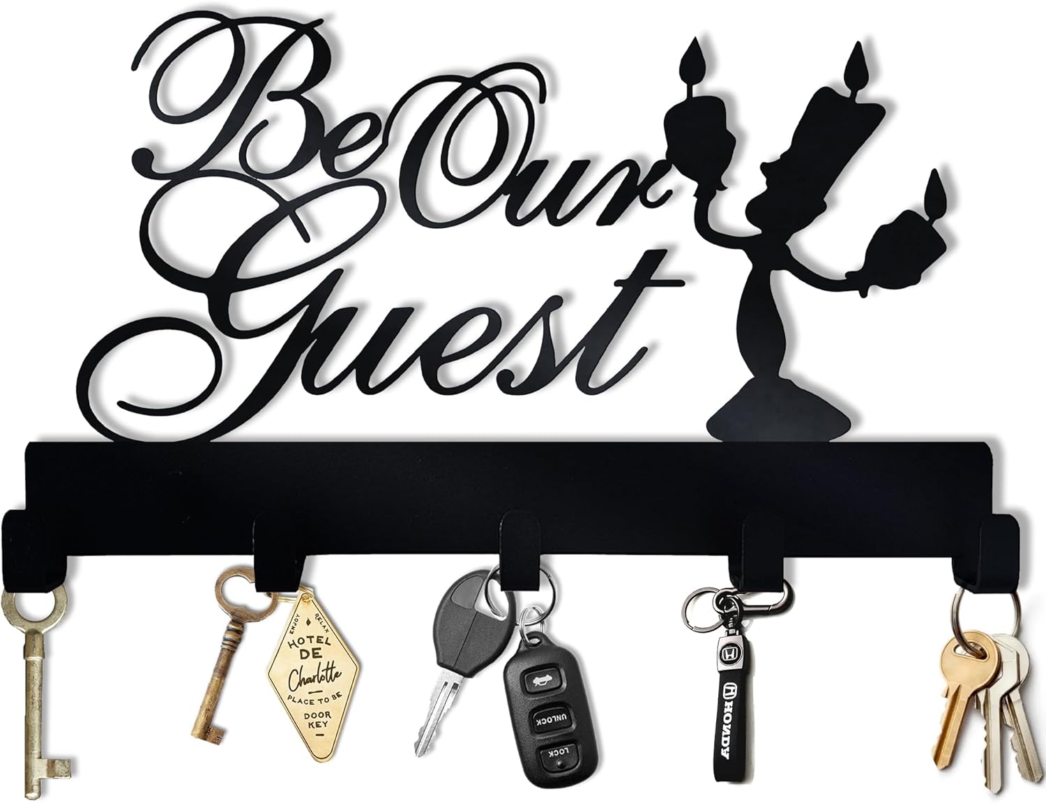 Amazon.com: Pentacle Toys Be Our Guest Key Holders, The Beauty and ...