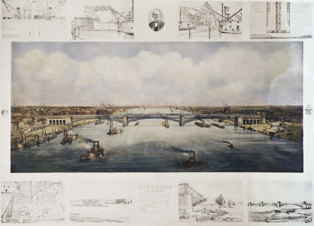 Amazon.com: Eads Bridge St Louis Nthe Eads Bridge (Built 1867-74 ...