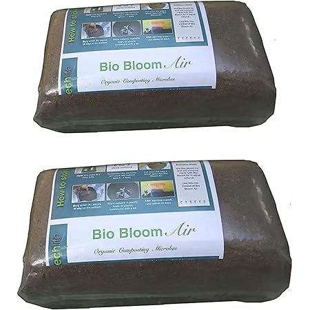 Bio Bloom Air - Compost Maker Powder - 2 Packs (Each Pack expands to 6 ...