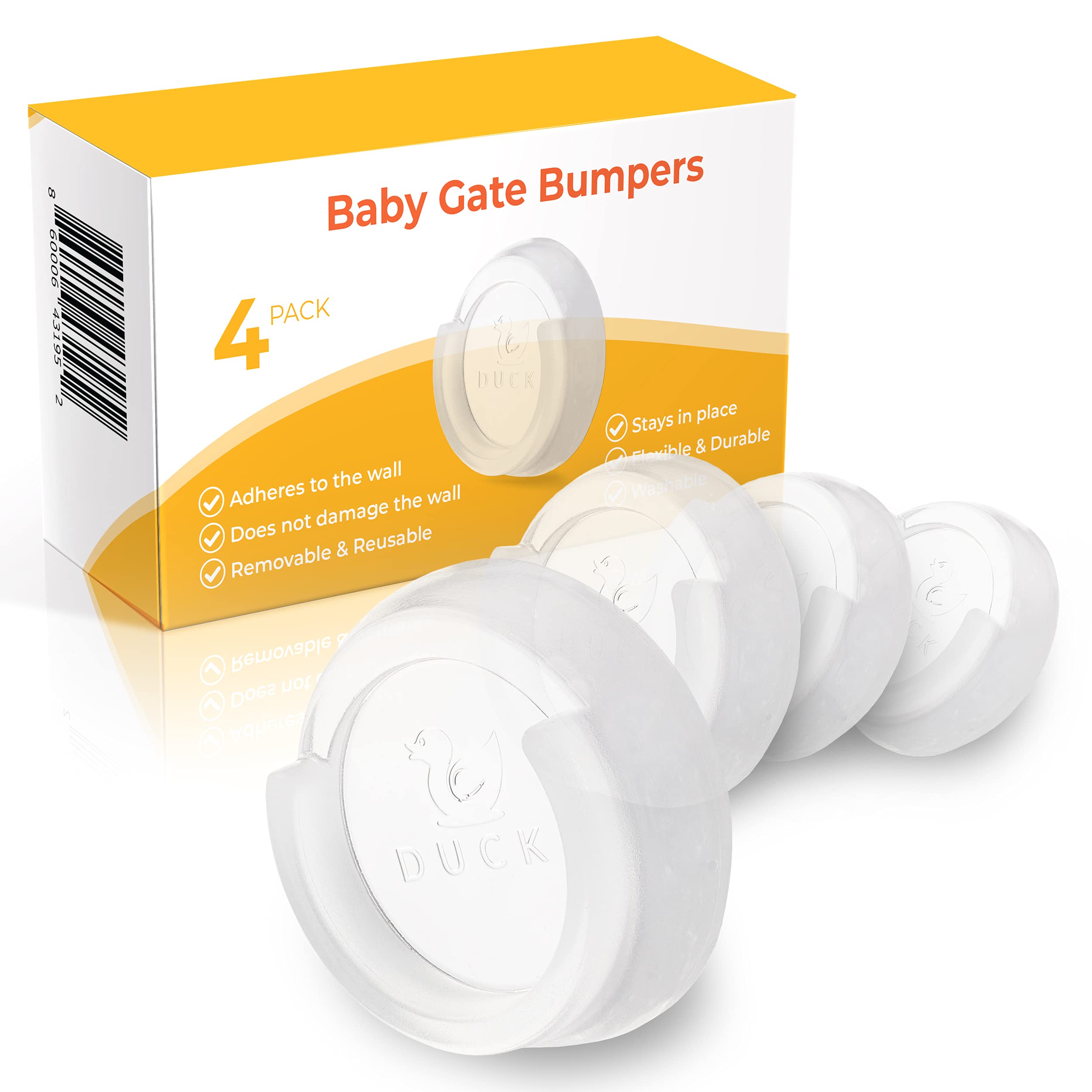 Amazon.com: Baby Gate Wall Protectors - Clear, Self-Adhesive Bumpers ...