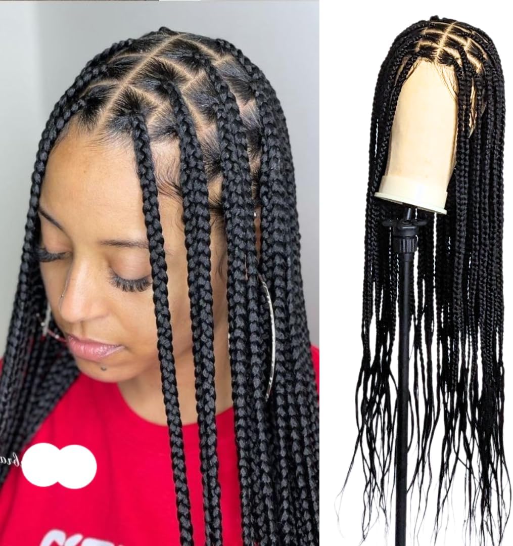 Amazon.com : Wow Braids Title 36" Full HD Transparent Lace Front Medium ...