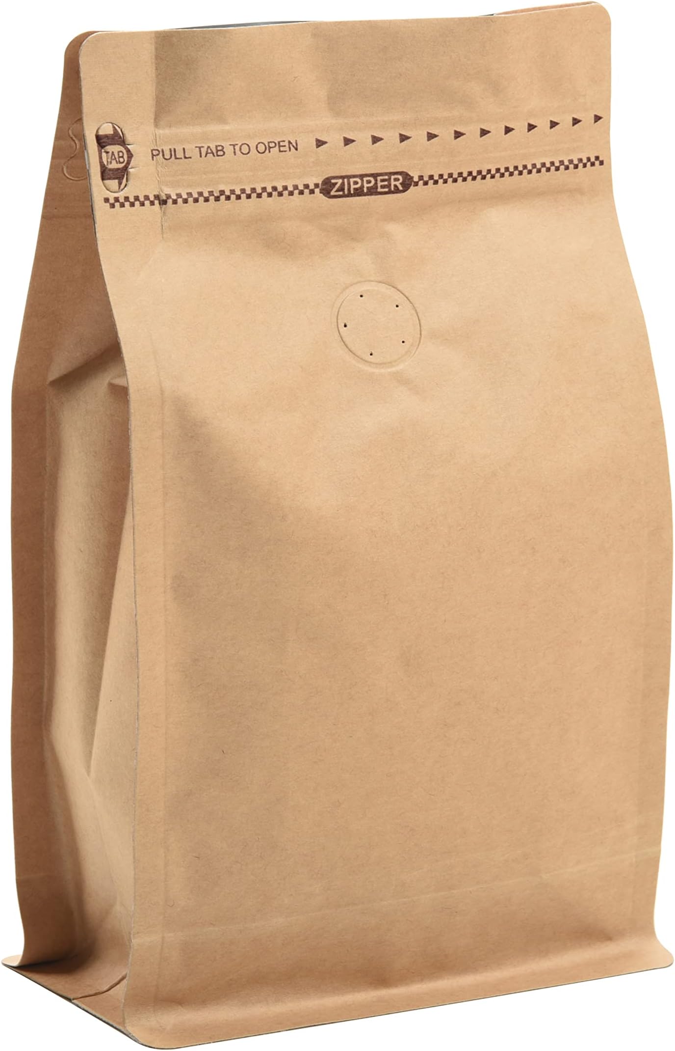 Amazon.com: 100 Count 0.25 lb Kraft Paper Coffee Bags - High Barrier ...