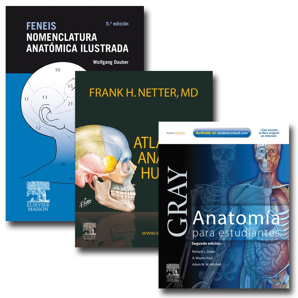 Pack anatomía: Netter + Feneis + Drake : F.H. Netter + H. Feneis ...