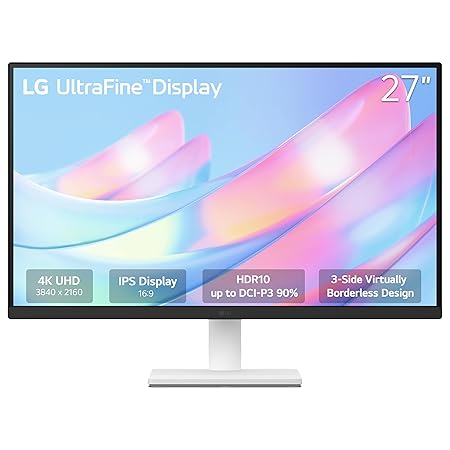LG 27 Inch Ultrafine Monitor, IPS, 4K UHD (3840x2160), 60Hz,HDR10 up to ...