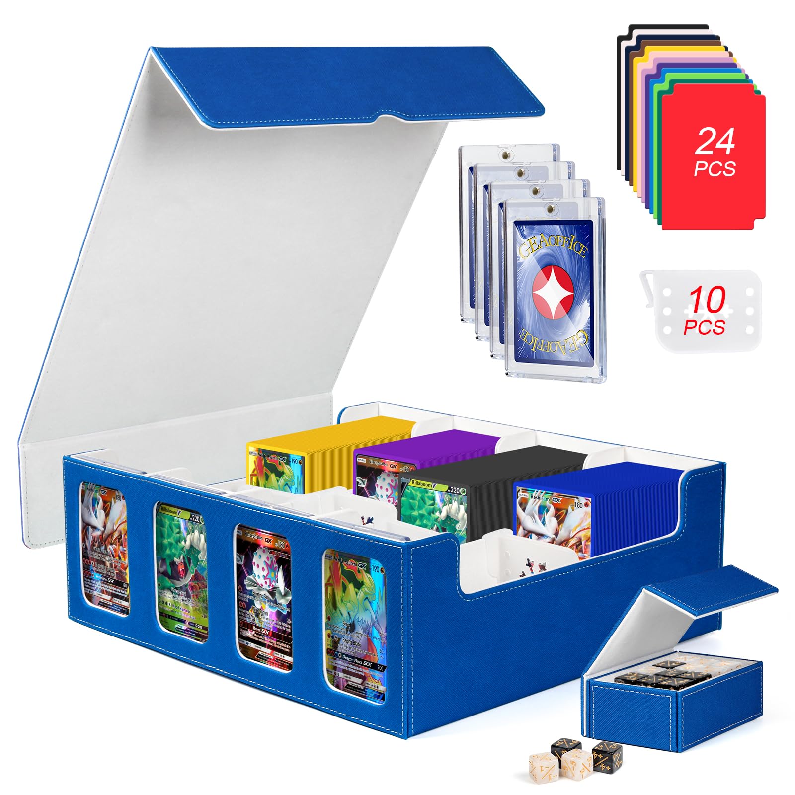 Amazon.com: GEAoffice Trading Card Storage Box for 3200+ Cards With ...
