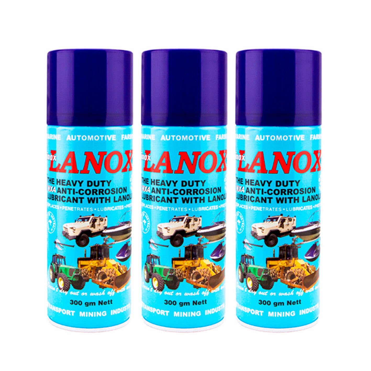 Spray Lanox MX4 3X 300gm Anti Corrosion Lanolin Lubricant Marine ...