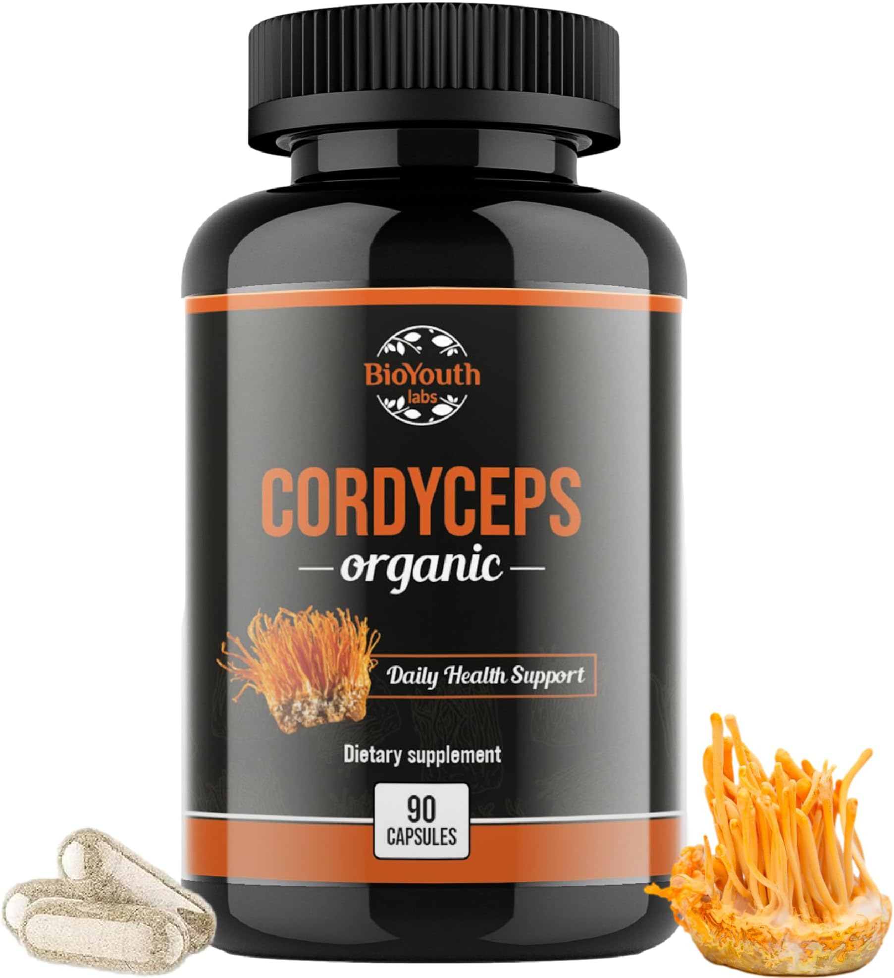 Amazon.com: BioYouth Cordyceps Organic Dietary Supplement - Natural Energy Boost and Respiratory ...