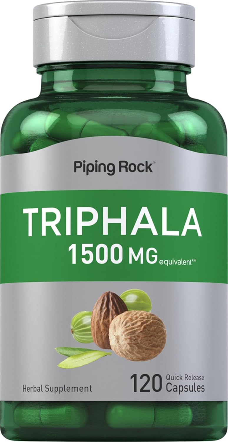 Amazon.com: Piping Rock Triphala Capsules | 1500 mg | 120 Pills | Herb ...