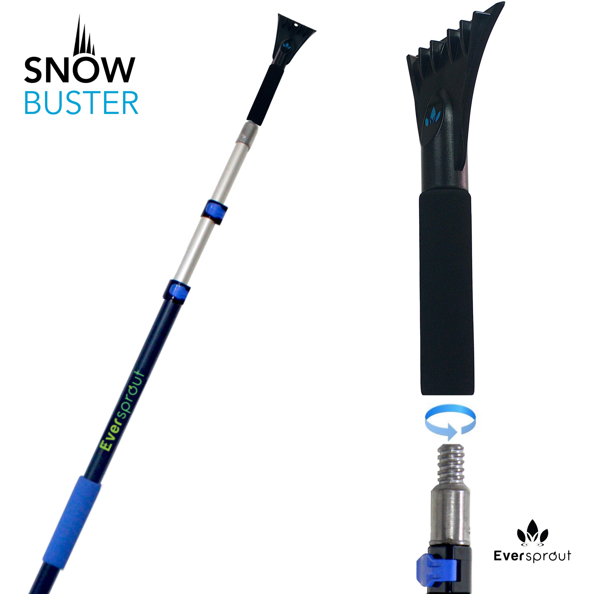 Buy EVERSPROUT SnowBuster 5-to-13 Foot Extendable Ice Scraper Kit | 18 ...