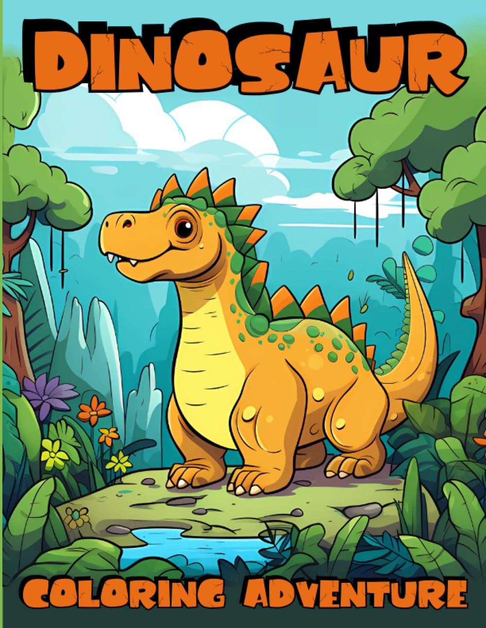 Dinosaur Coloring Adventure: A fantastic gift for children aged 4 to 8 ...