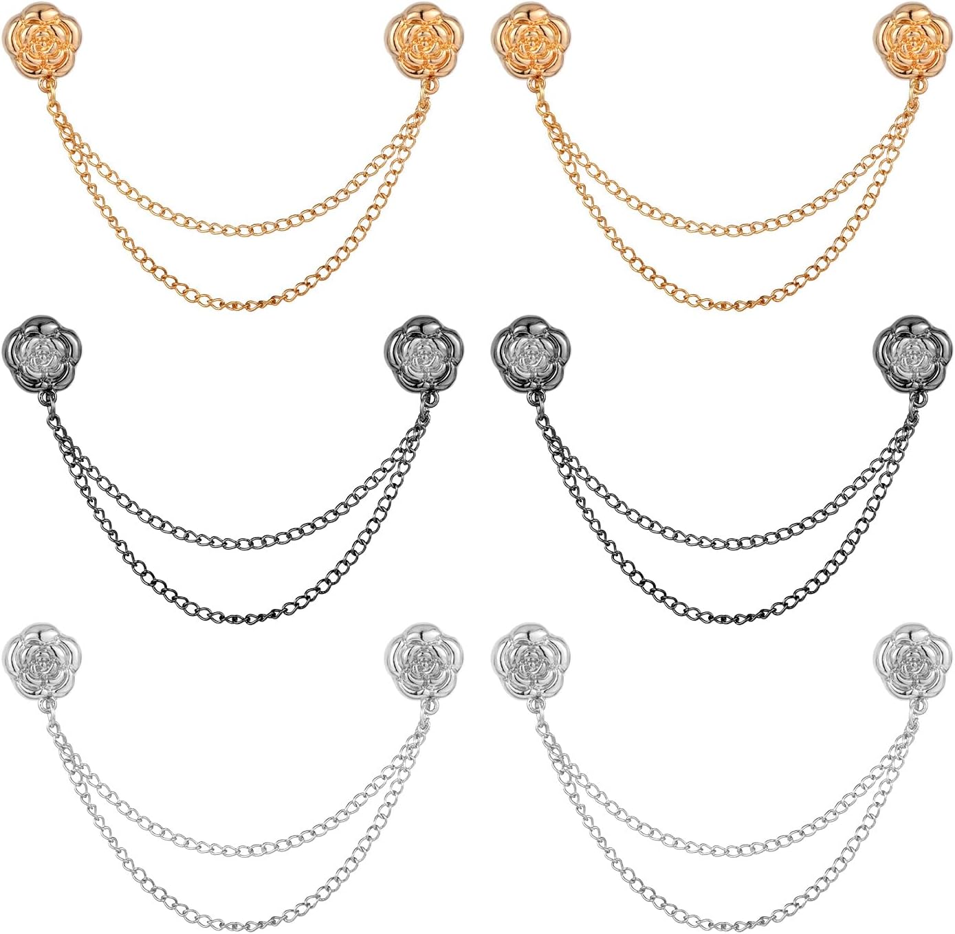 Amazon.com: 6pcs Magnet Clothing Pins, Metal Magnetic Clothing Clips ...