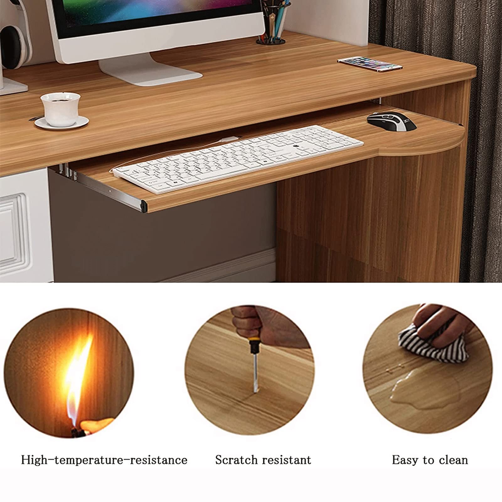 Keyboard Tray Under Desk Slide KT2 Keyboard Tray Under Desk Adjustable ...