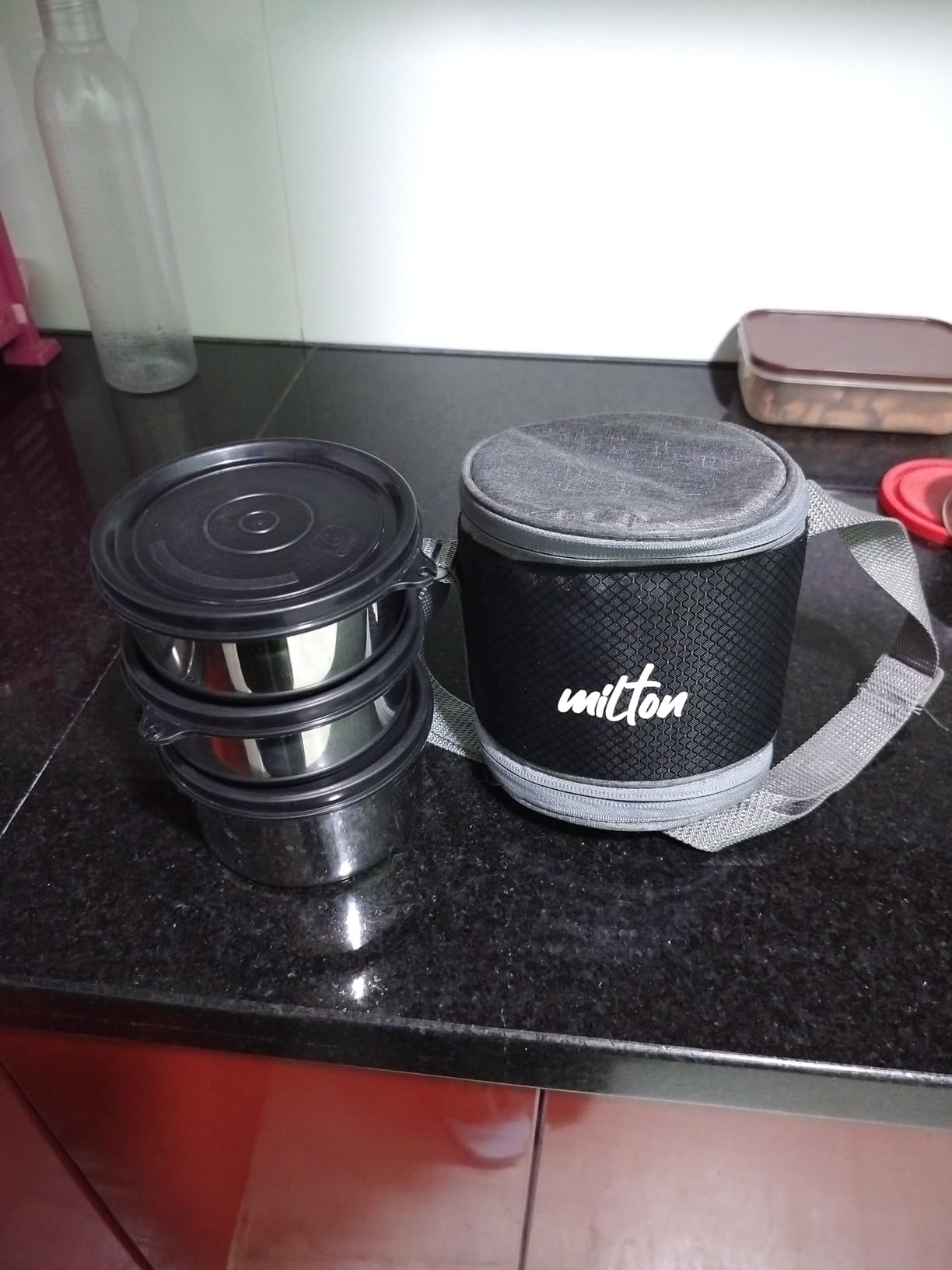 Buy MILTON Expando 3+1 Lunch Box (4 Stainless Steel Container, 200 ml ...