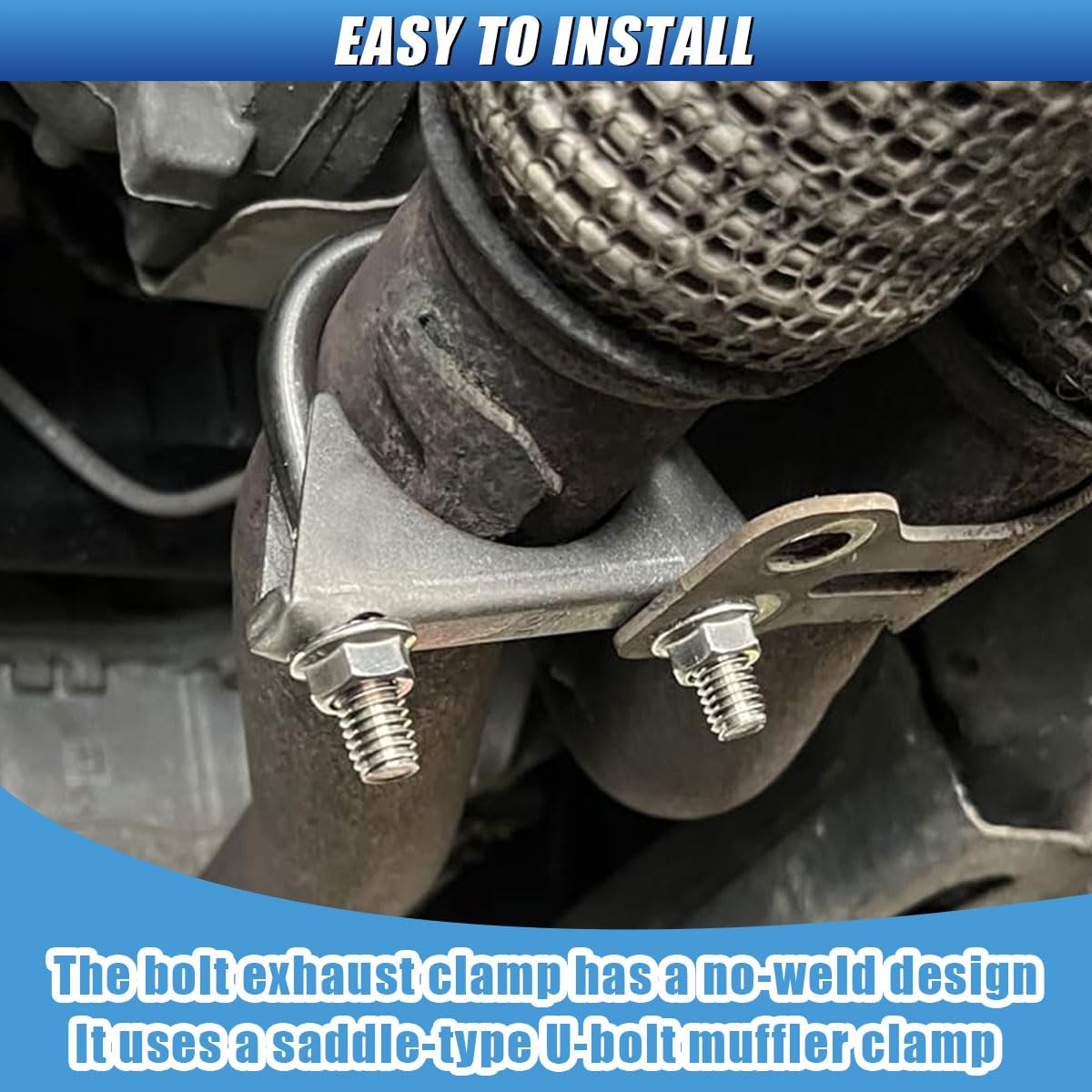 Snapklik.com : UHANBUT 3 Inch U-Bolt Exhaust Clamp, Rustproof ...