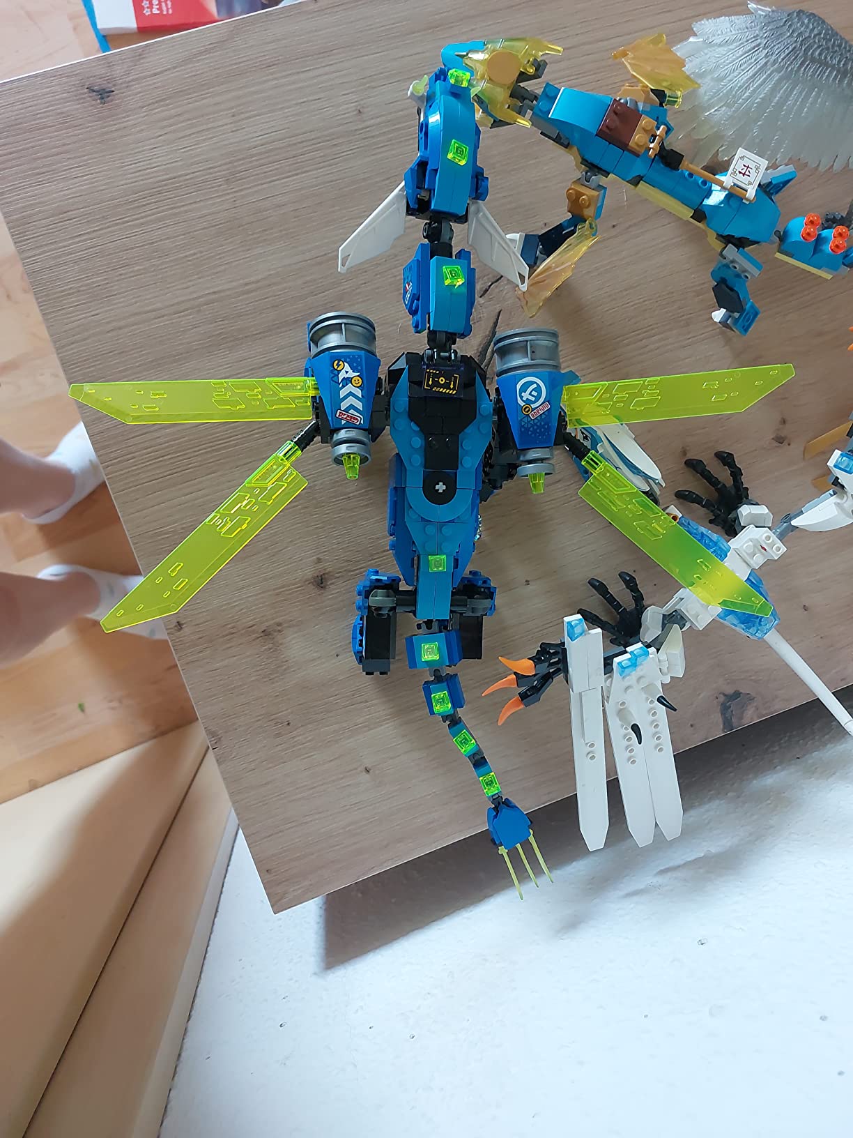 LEGO 71711 NINJAGO Jays Cyber-Drache Mech, Bauset mit den Minifiguren ...