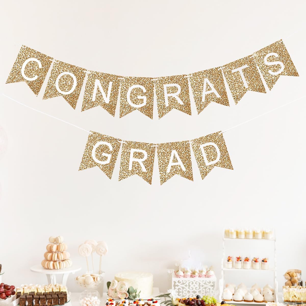 Amazon.com: Adurself Graduation Burlap Banner Congrats Grad Rustic Jute ...