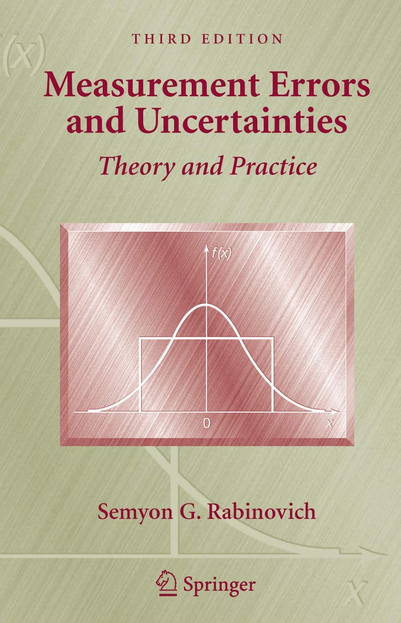 Measurement Errors and Uncertainties: Theory and Practice: Rabinovich ...