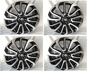Amazon.com: 4pc 20" AUTOBIOGRAPHY STYLE BLACK MACHINE RIMS WHEELS FITS ...