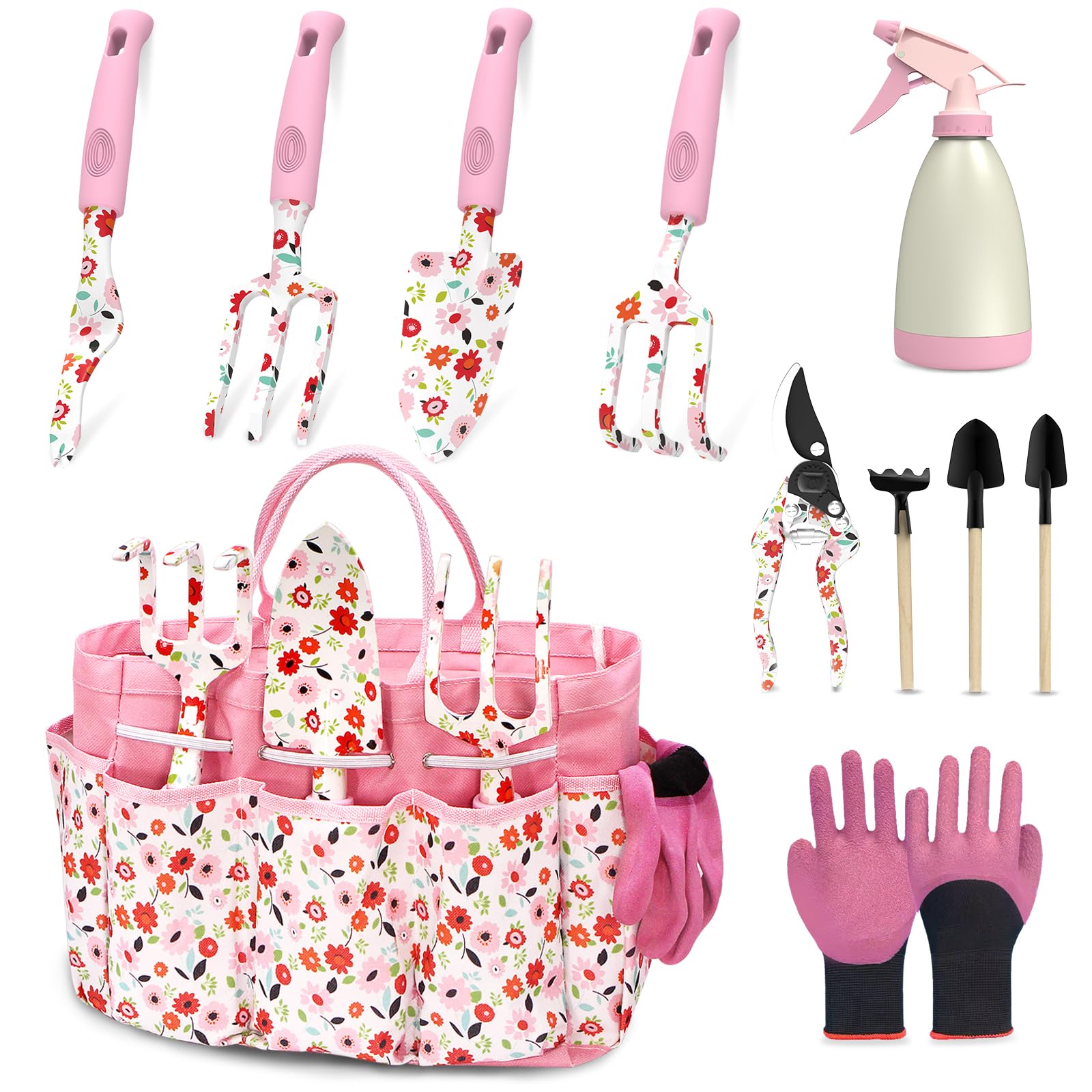 MQFORU Gardening Tools, 11 Piece Heavy Duty Garden Tools Set, 2024 New ...