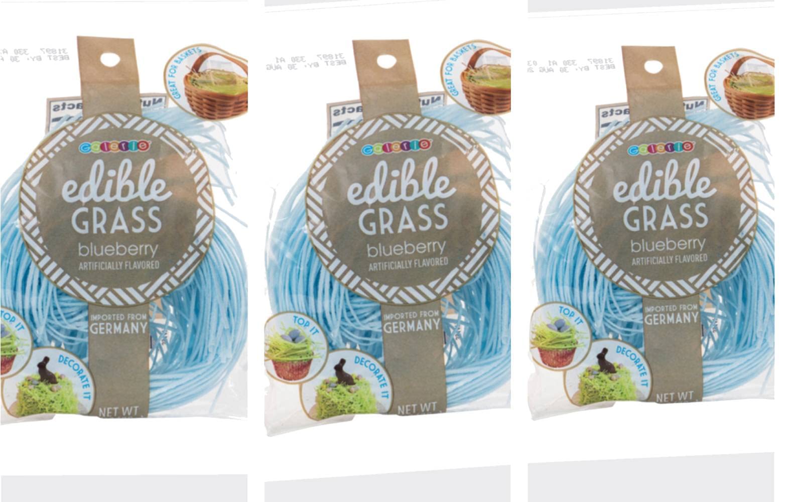 Amazon.com : Grandys Candys Edible Easter Grass- Green Apple, Blueberry ...