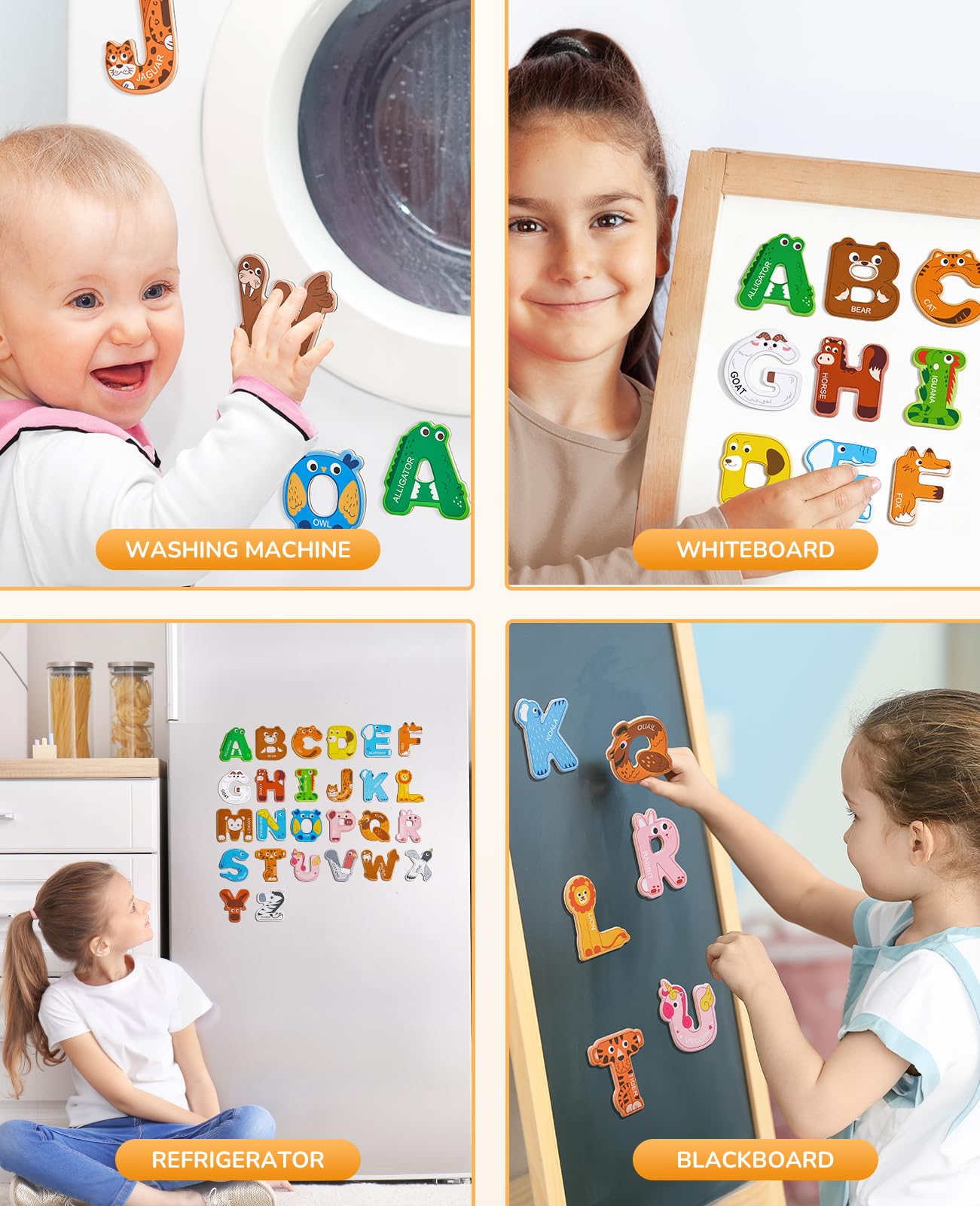 Snapklik.com : Magnetic Letters, Alphabet ABC Fridge Magnets For ...
