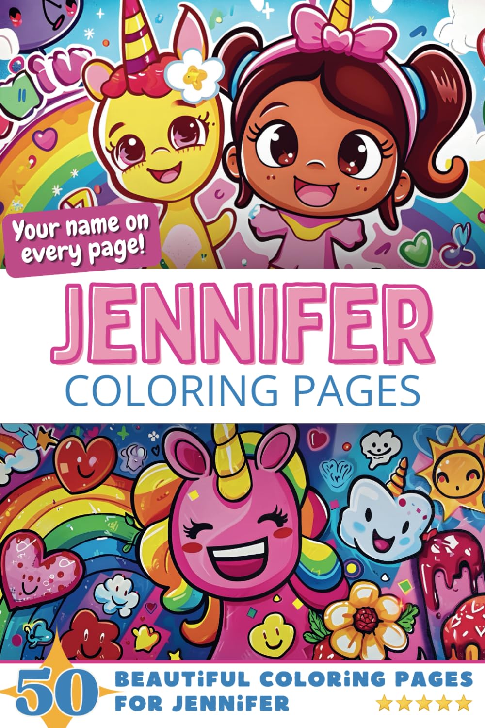 Jennifer Coloring Pages: Wow-Effect! Your name on every page - Jennifer ...