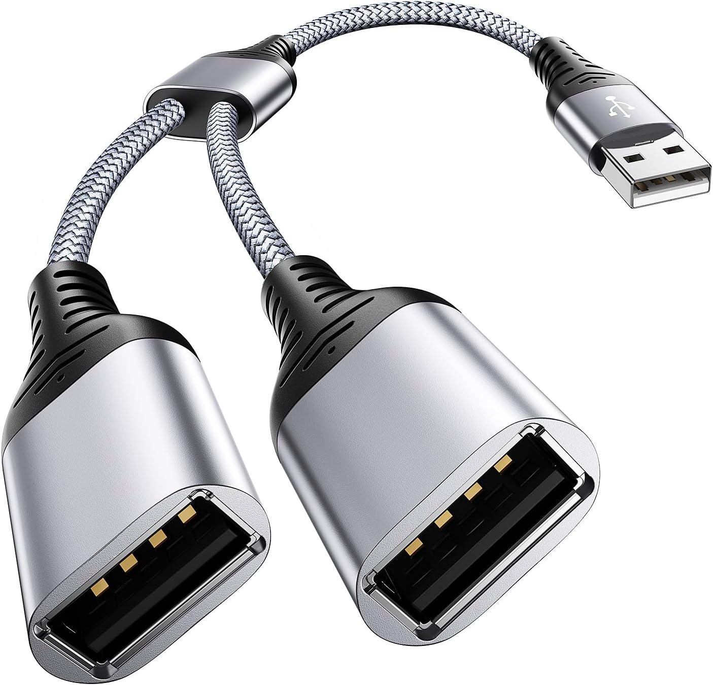 ANDTOBO Splitter USB, USB 2.0 A maschio a 2 doppi USB femmina Jack Y ...