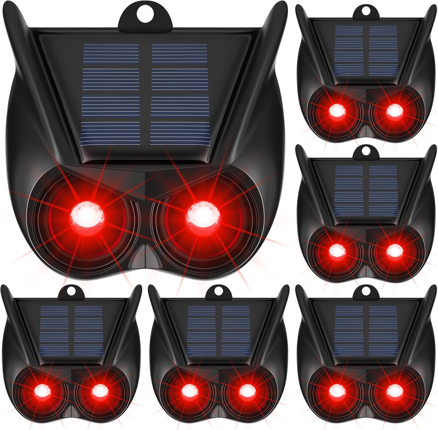 Amazon.com: Qualirey 6 Pack Solar Animal Repellent Nocturnal Predator ...