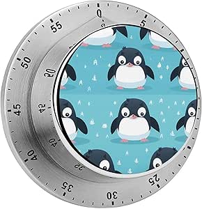 Amazon.com: Penguin Kitchen Timer 60 Minute Countdown Cooking Timer for ...