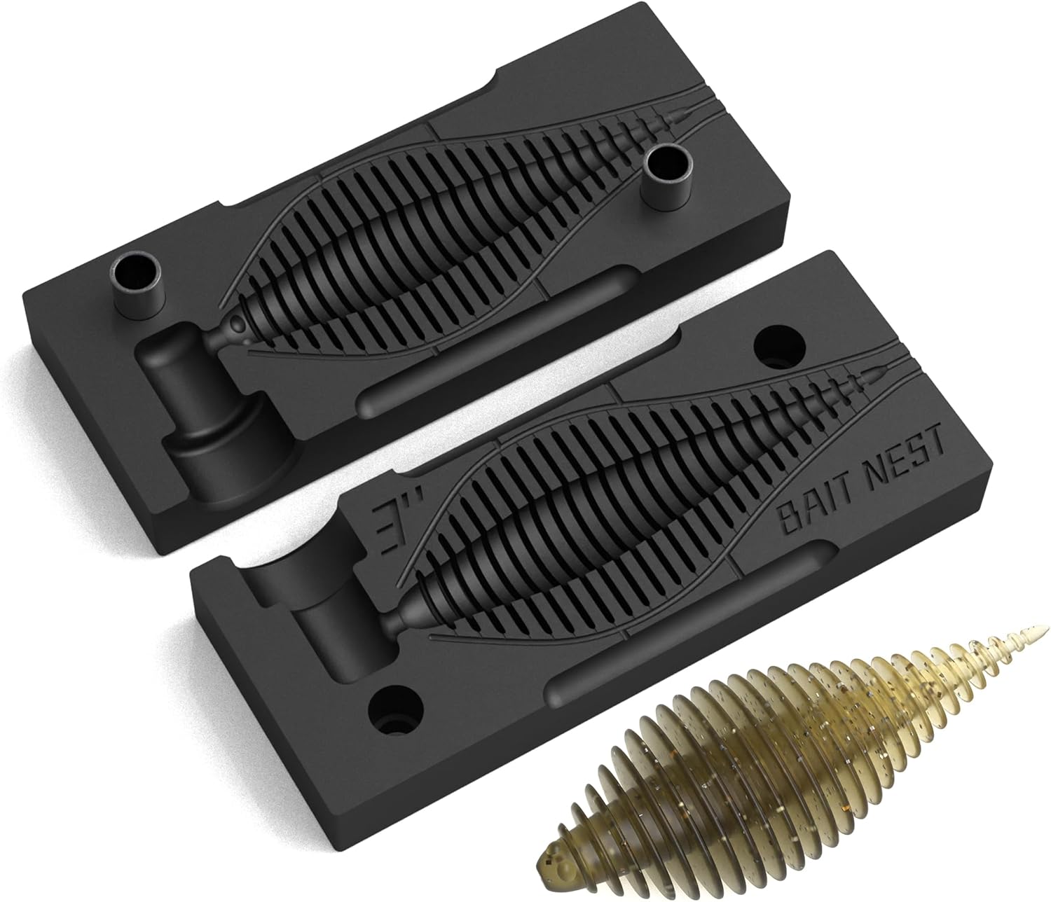 Amazon.com: Premium Soft Plastic Lure Mold - Easy DIY Lure Making Mold ...