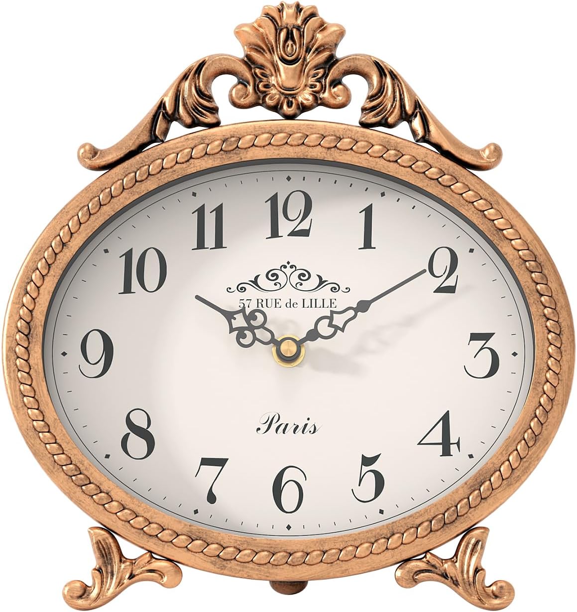 Amazon.com: Abdurey Vintage Table Clock on Stand,Desk and Shelf ...