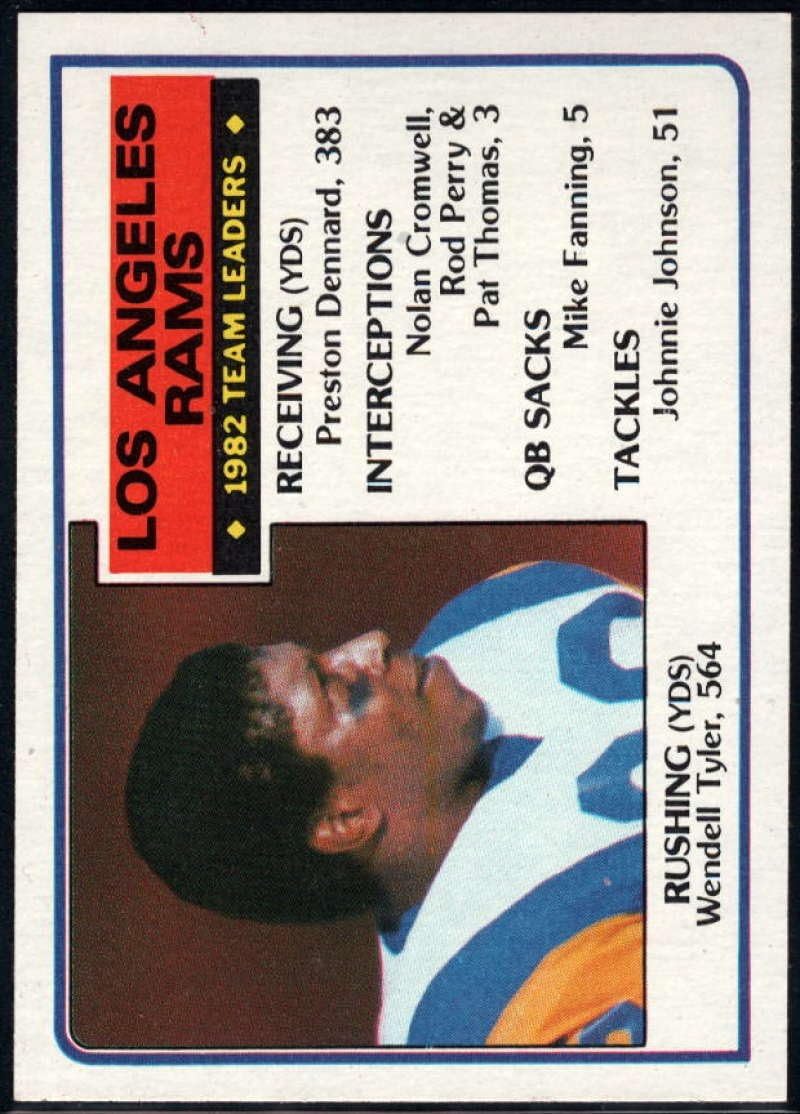 Amazon.com: Football NFL 1983 Topps #86 Wendell Tyler TL LA Rams ...