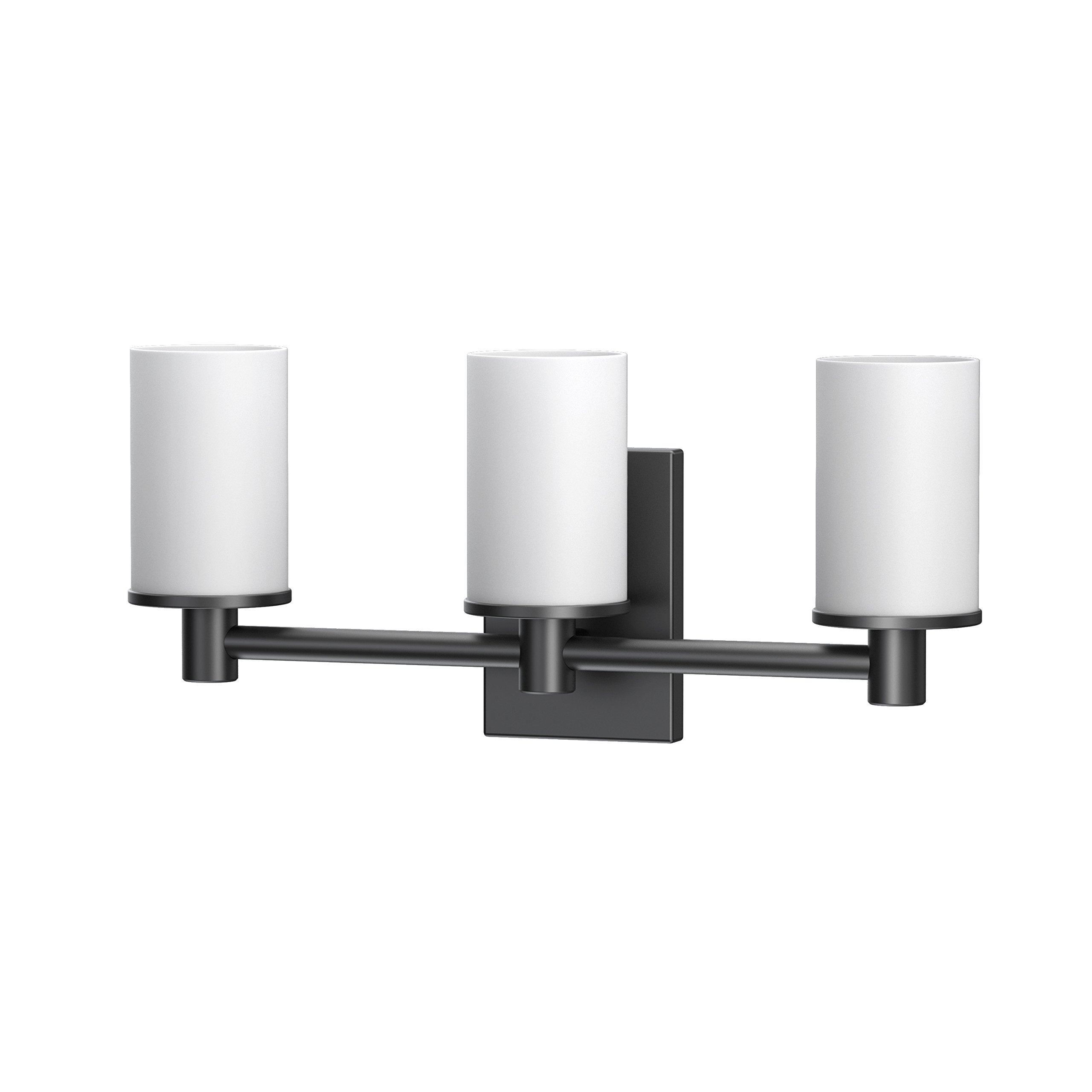 Gatco 1705MX Modern Farmhouse Triple Sconce, Matte Black | Wall Mounted ...